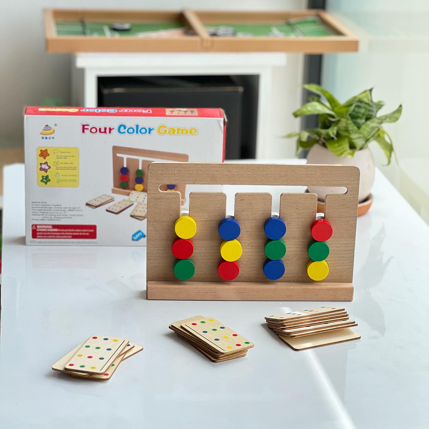 Wooden Four Color Game For kids – flyingcarts