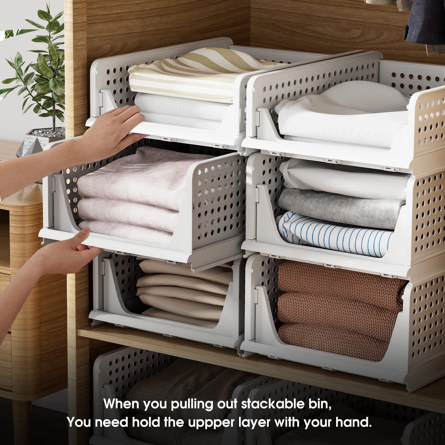 Foldable and Stackable Closet Organizer Drawer – flyingcarts