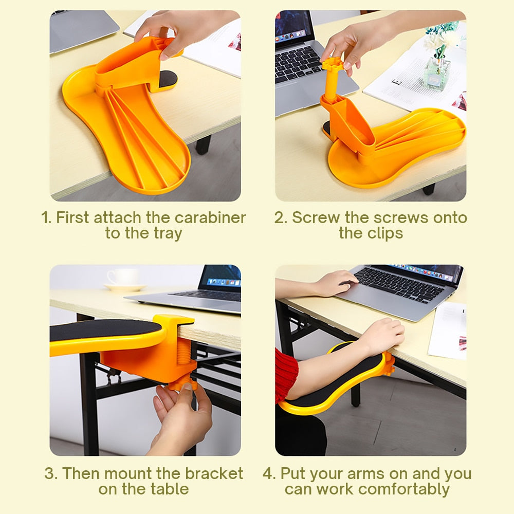 Adjustable and Attachable Computer Arm Rest – flyingcarts