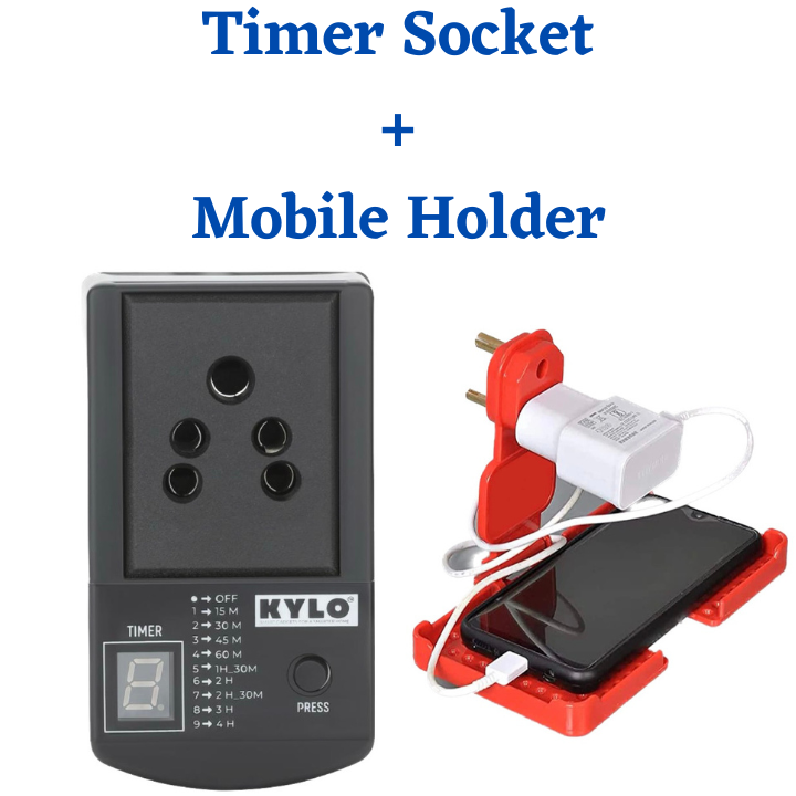 Automatic Timer Socket + Mobile Holder – flyingcarts